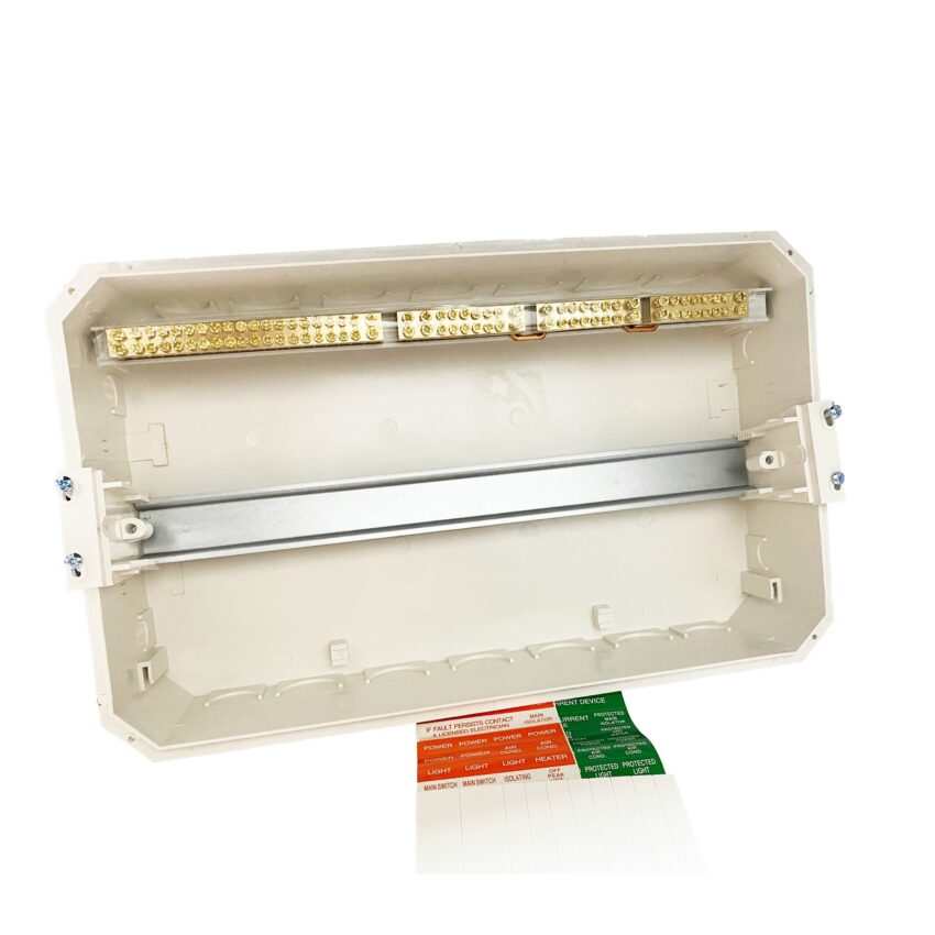 CROWN ELECTRICAL PRODUCTS 18 Pole Switchboard – Recessed Mounted – IP40 ...